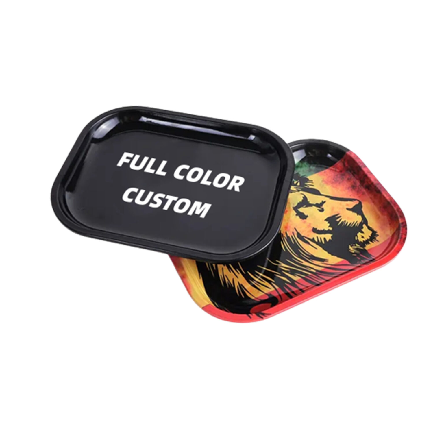 Custom Logo Full Color Tinplate Rolling Tray